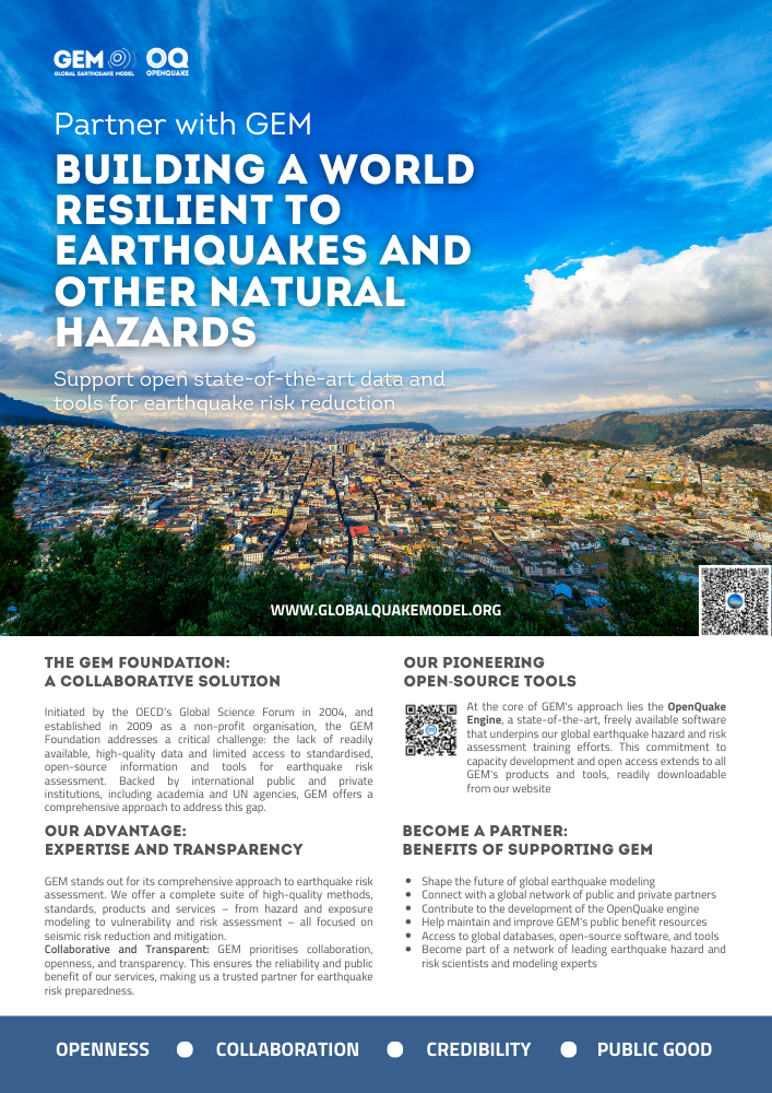 Building a World Resilient to Earthquakes and other Natural Hazards | GEM Foundation